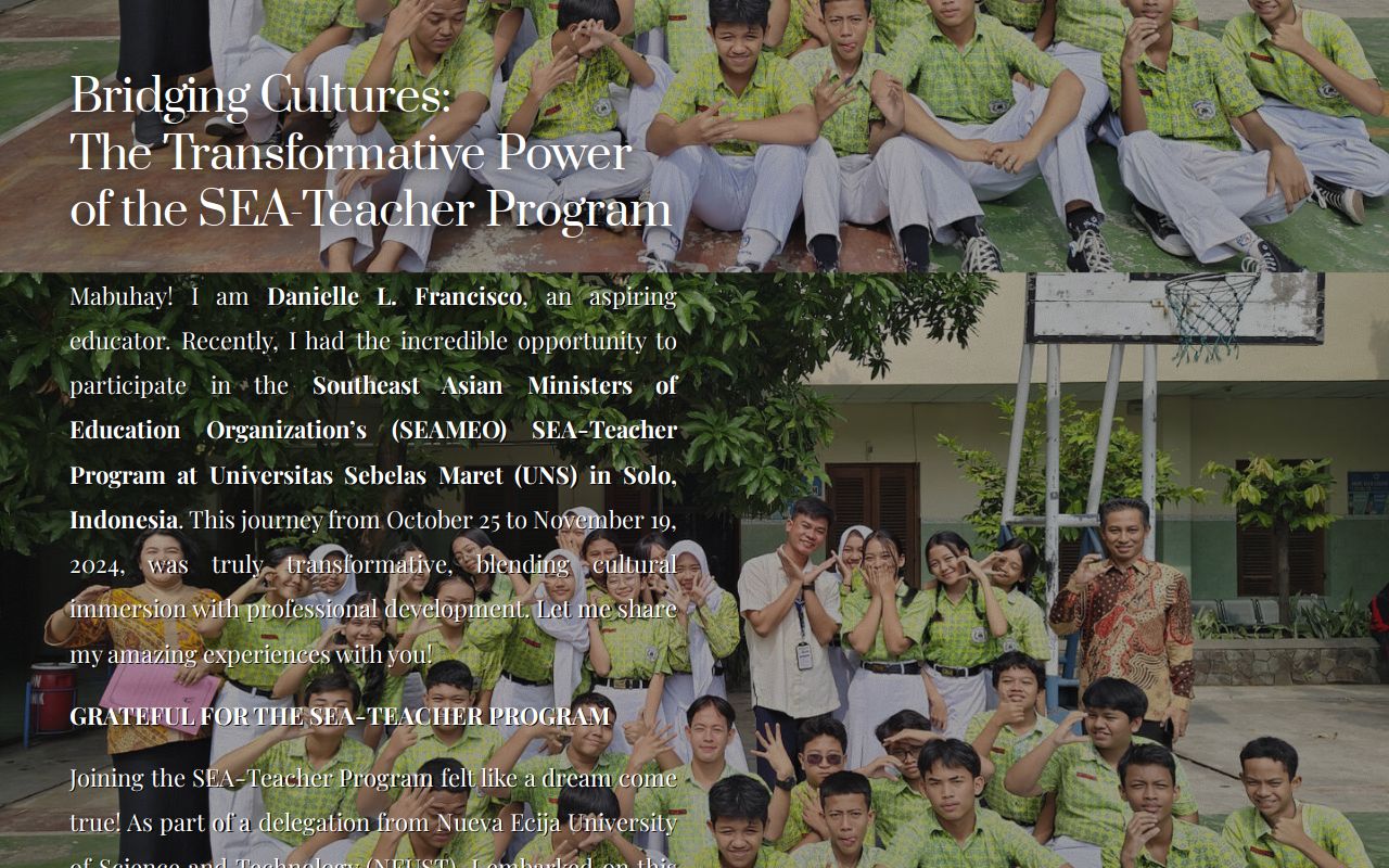 Bridging Cultures: The Transformative Power of the SEA-Teacher Program